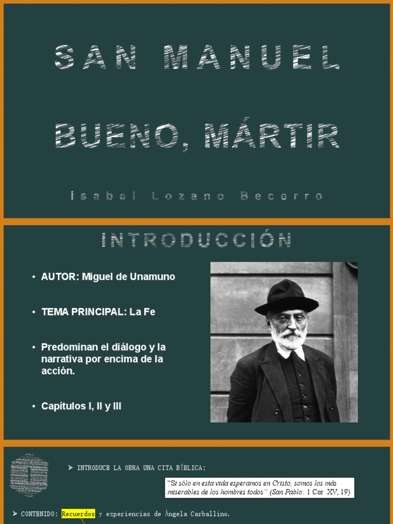 San Manuel Bueno, Mártir | PDF | Religión y espiritualidad