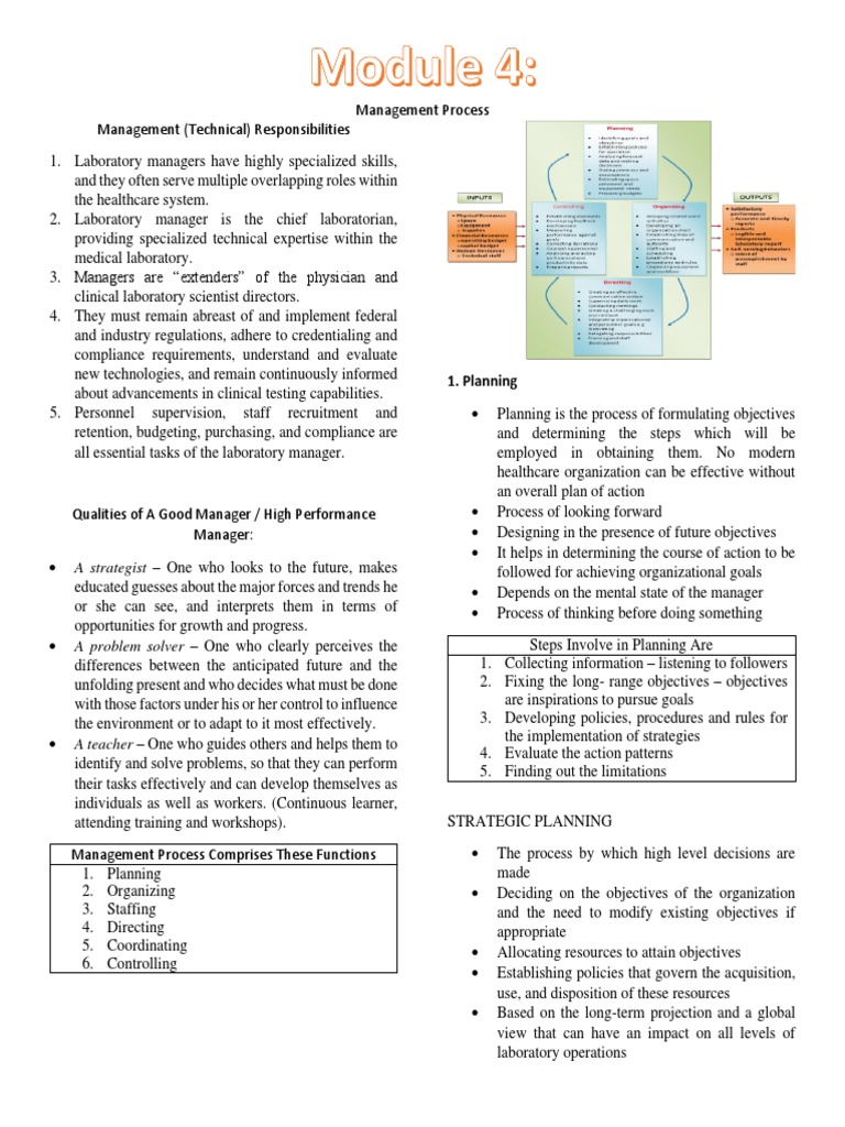 Laboratory Management Module4A-Process | PDF | Swot Analysis ...