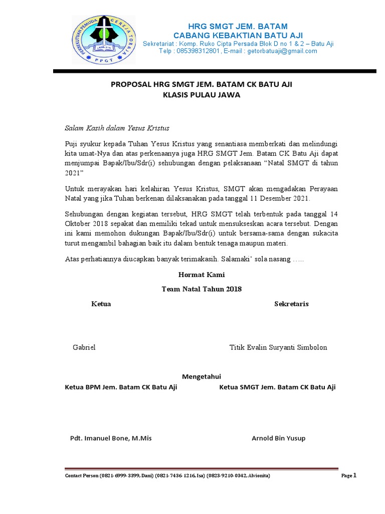 Proposal Natal PPGT 2018 | PDF