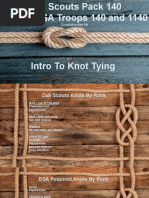 Six Boy Scout Knots | PDF | Knot | Rope