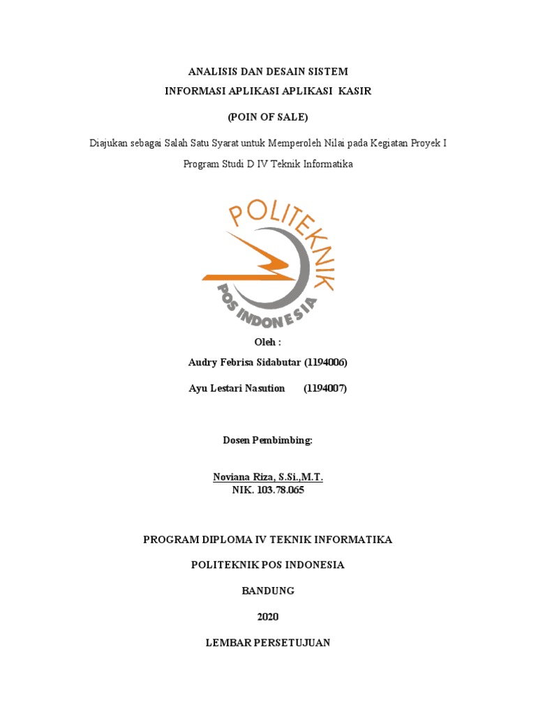 Analisid Dan Desain Aplikasi Point of Sale (POS) | PDF
