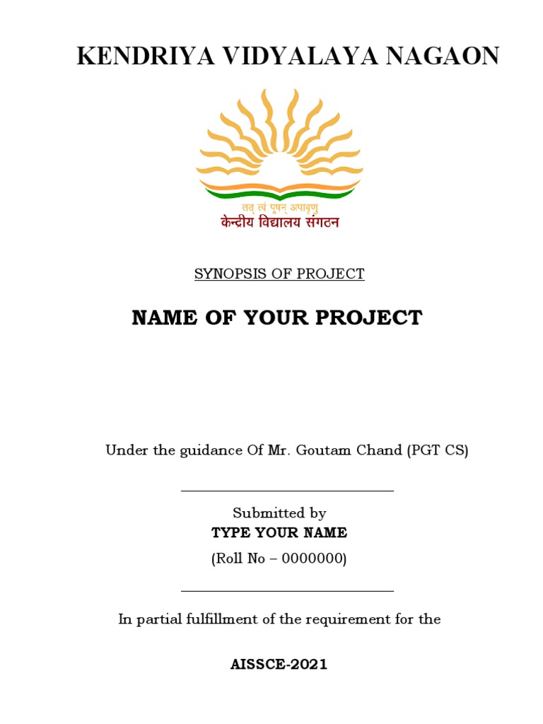 Project Report File Format | PDF | Computing | Computer Science