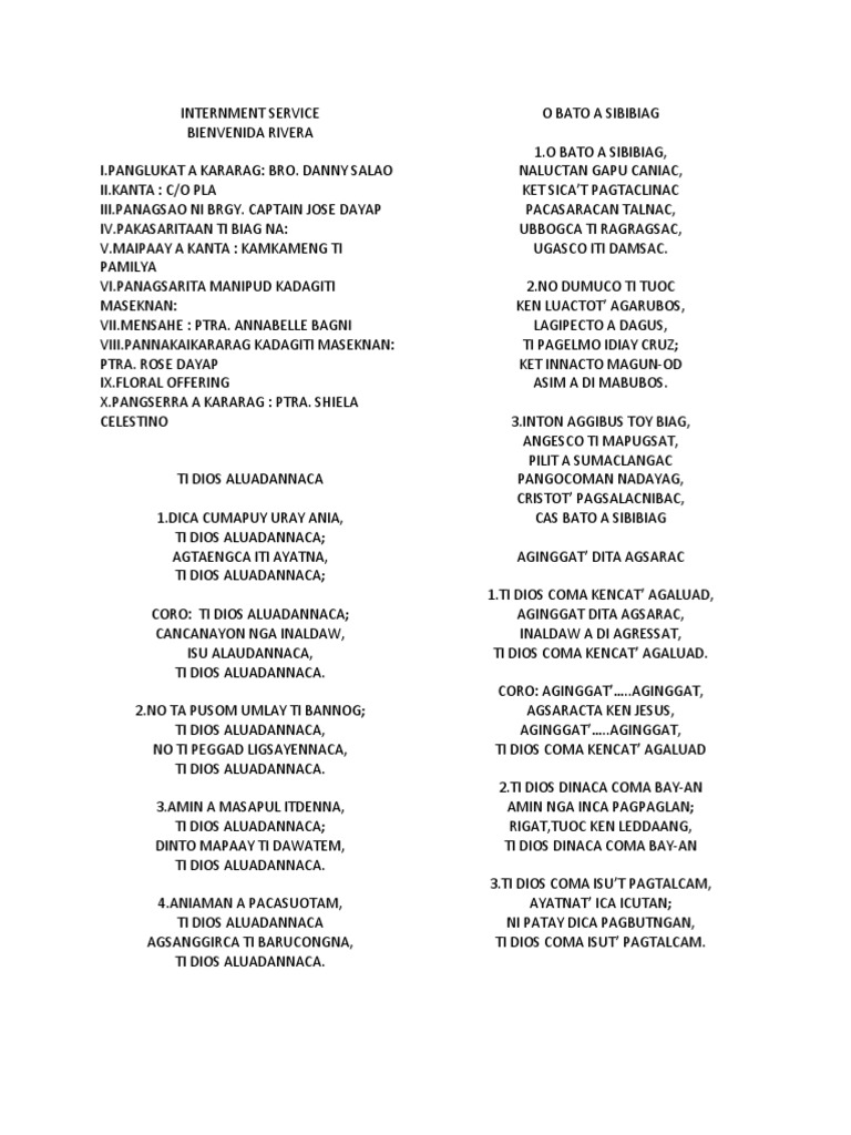 Internment Service | PDF