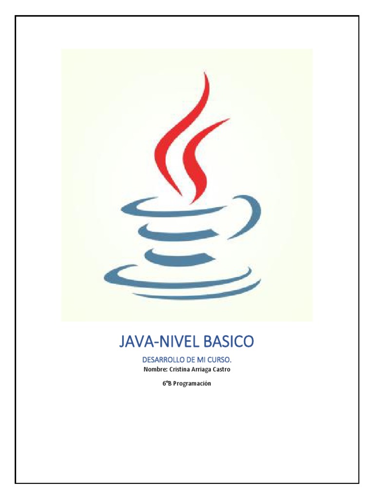 2 - CristinaArriaga - JAVA-NIVEL BASICO - Desarrollo | PDF ...