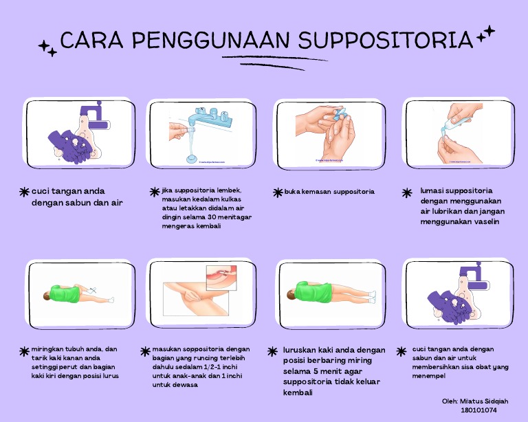 Cara Penggunaan Suppositoria: Cuci Tangan Anda Dengan Sabun Dan Air | PDF