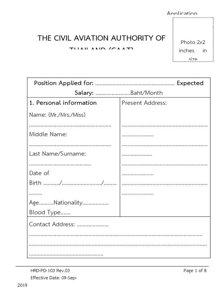 The Civil Aviation Authority of Thailand (Caat) | PDF | Academic Degree ...