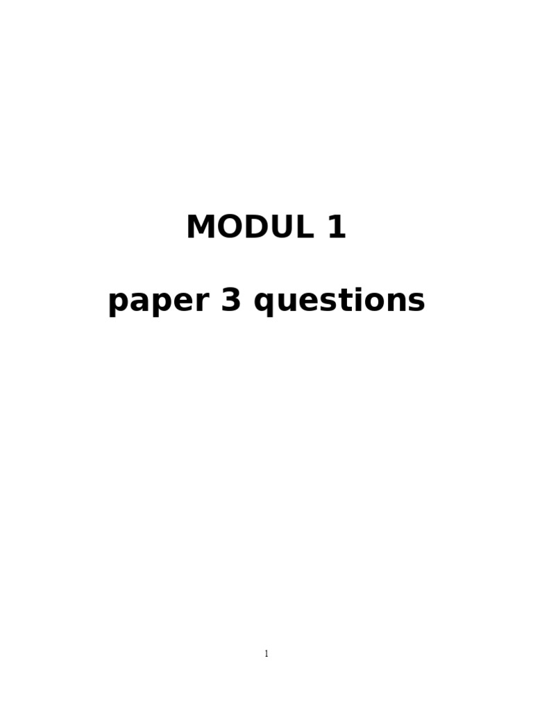 Chemistry SPM Module SBP Collection | PDF | Mol (Satuan) | Klorin