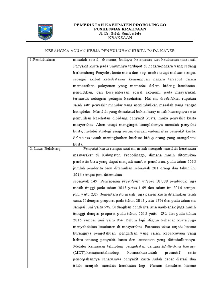 Kak Penyuluhan Kader Kusta | PDF