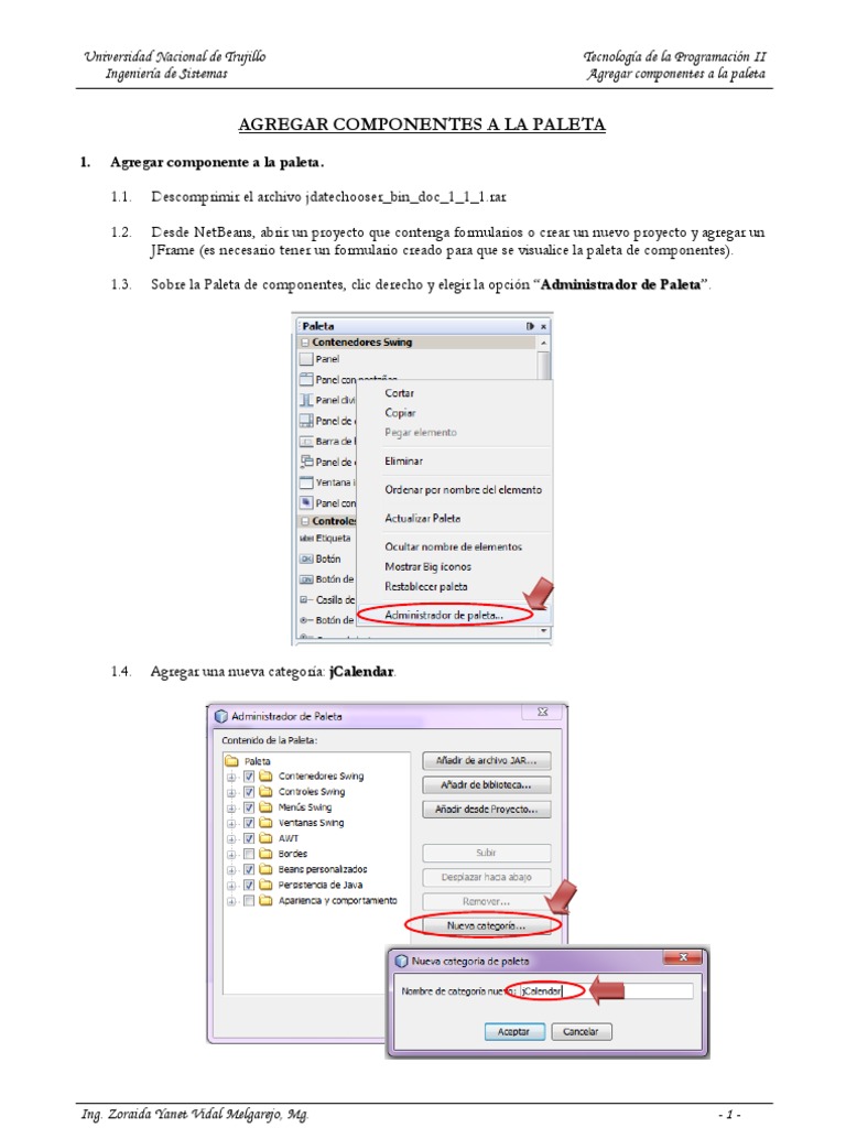 Agregar JDateChooser a NetBeans | PDF | Java (lenguaje de programación ...