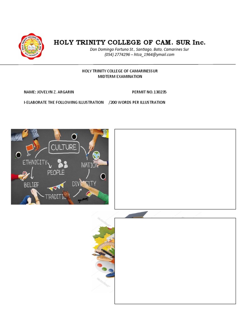 Holy Trinity College of Cam. Sur Inc | PDF