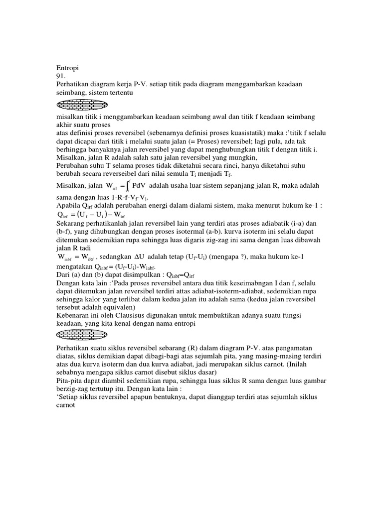 Bab IX Entropi 2 | PDF