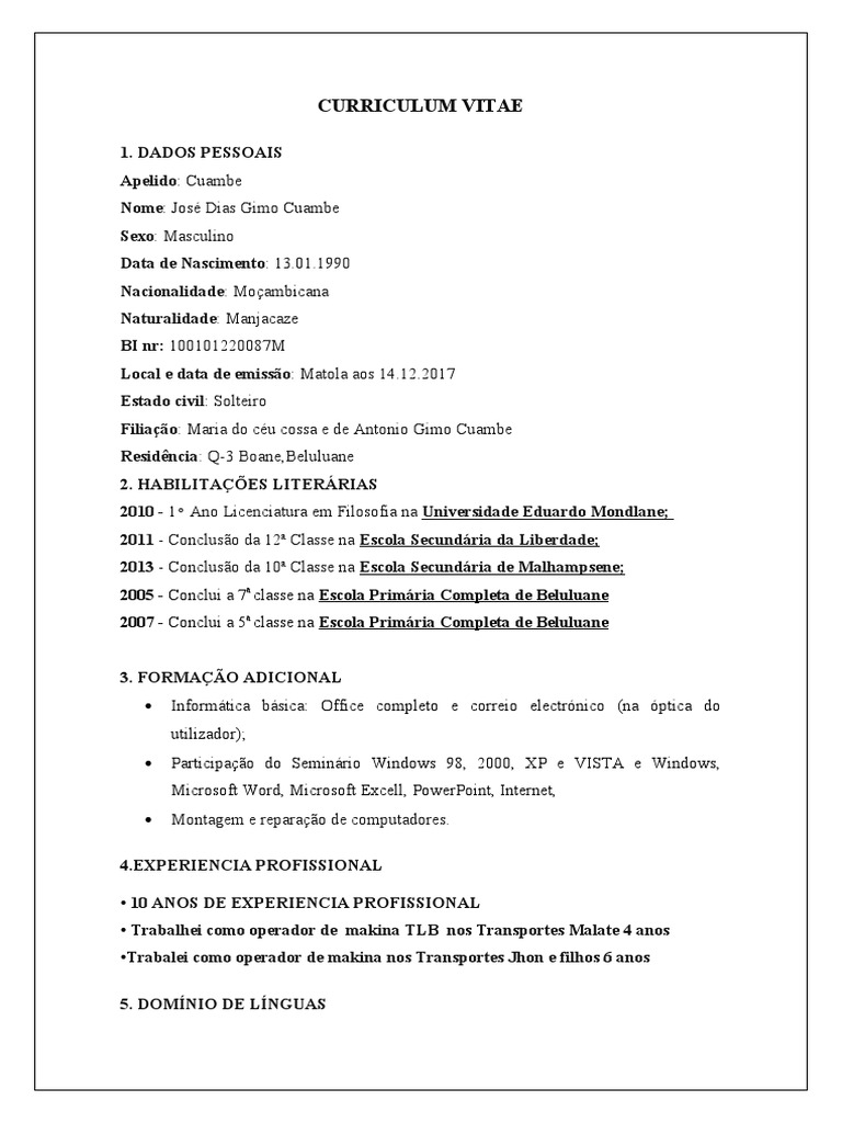 Eduardo CV | PDF