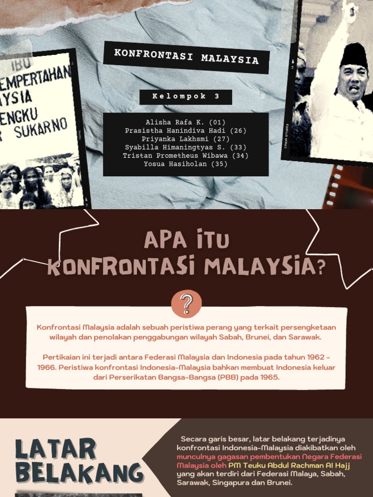 Konfrontasi Malaysia - Kelompok 3 Xii Ips A | PDF