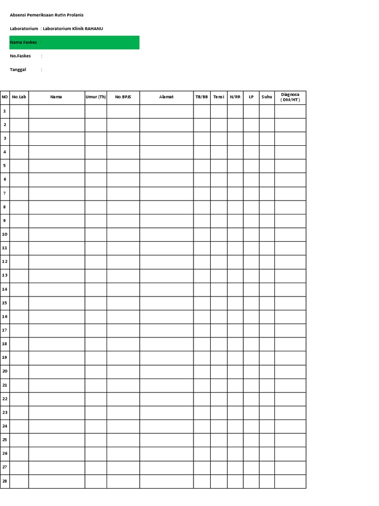 File Absen Kosongan | PDF