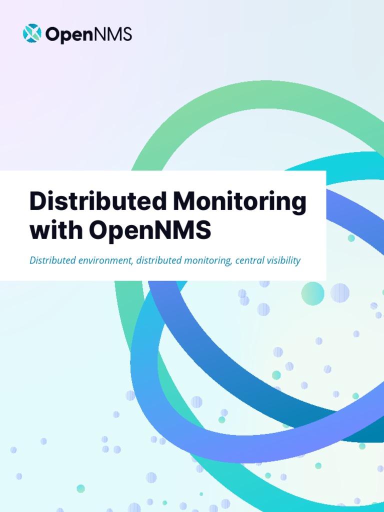 Distributed Monitoring with OpenNMS | PDF | Computer Network | Machine Learning