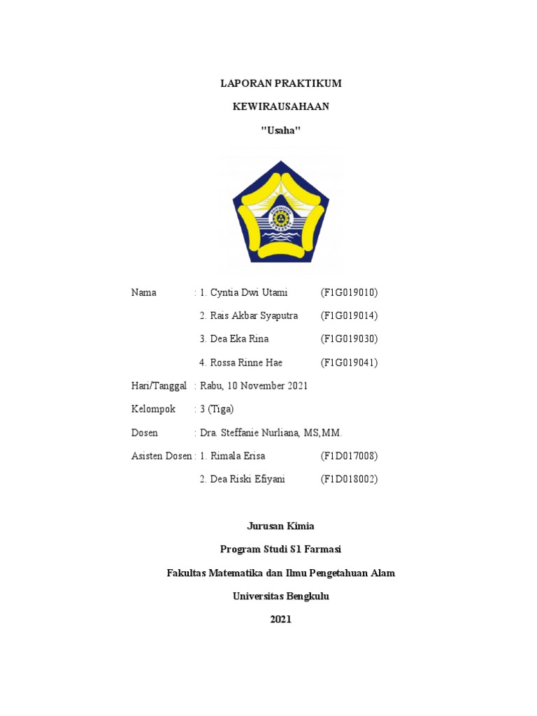 Laporan Usaha KWU Kelompok 3 | PDF | Karier & Perkembangan | Pengelolaan Keuangan & Uang