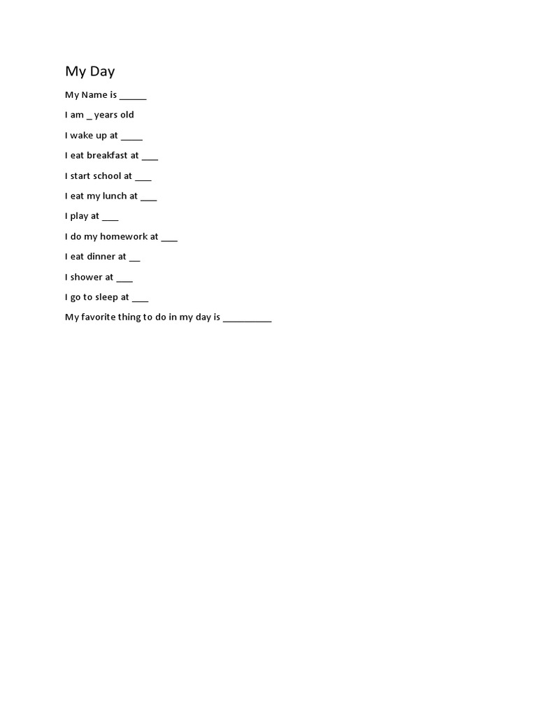 My Day | PDF