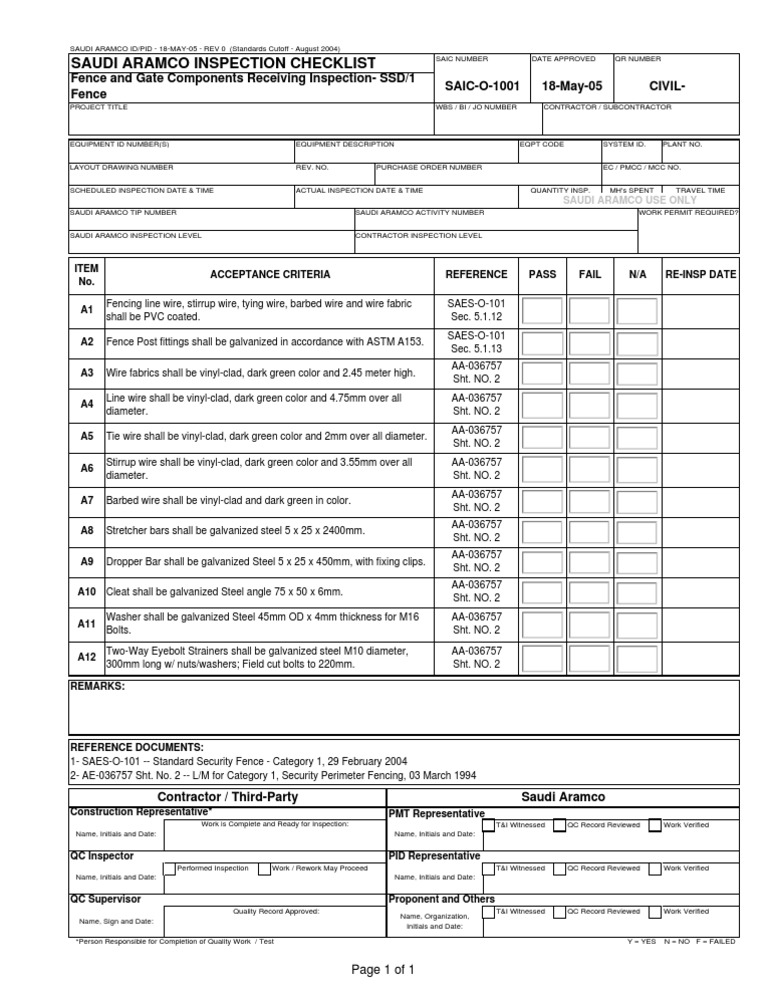 Saic o 1001 | PDF | Manufactured Goods
