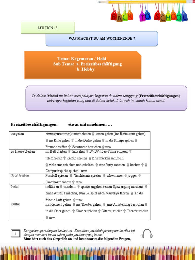 Lektion 13 - 1 | PDF