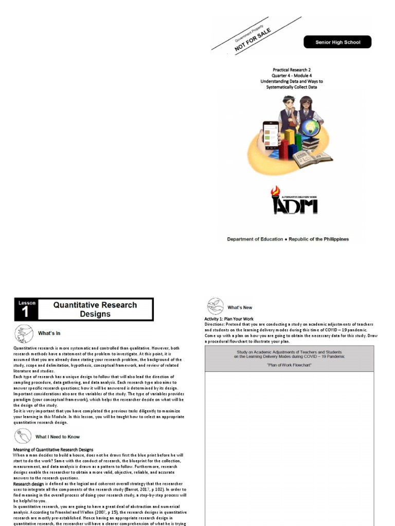 Lesson 1 Quantitative Research Design | PDF | Experiment | Quantitative ...