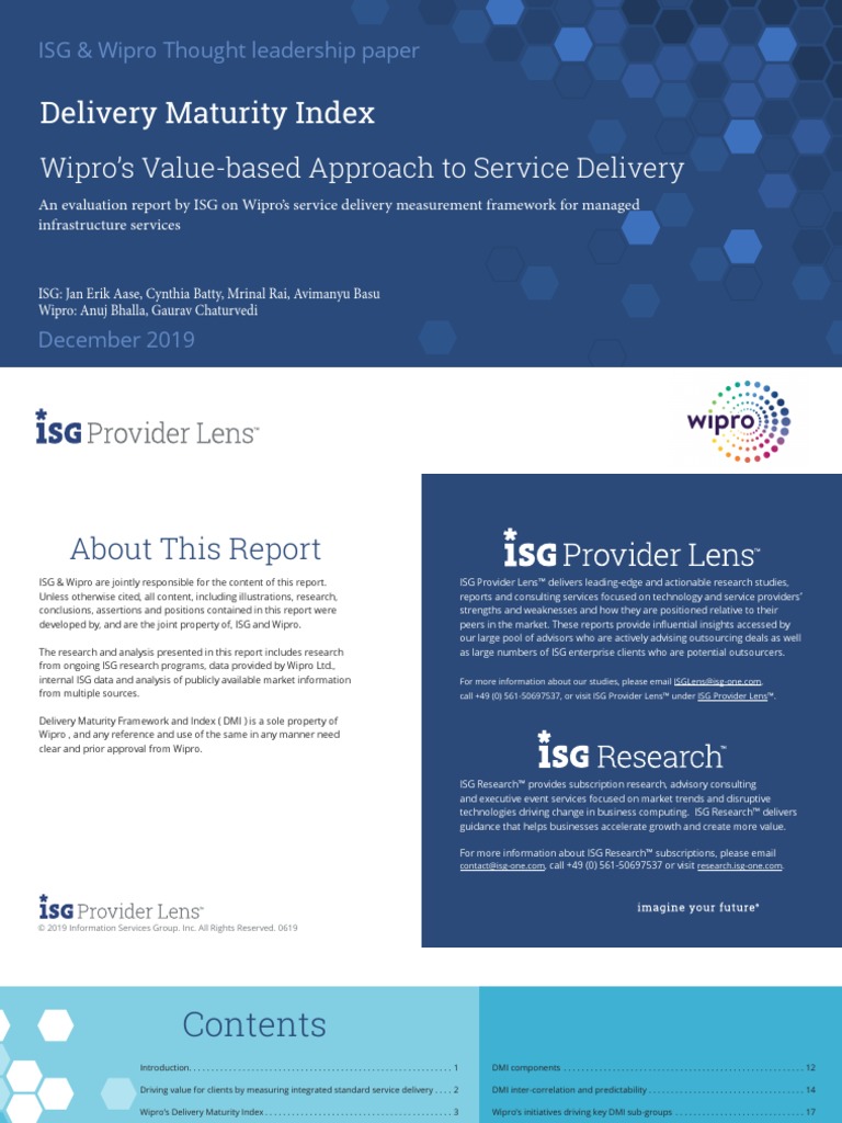 Delivery Maturity Index | PDF | Customer Satisfaction | Competence ...