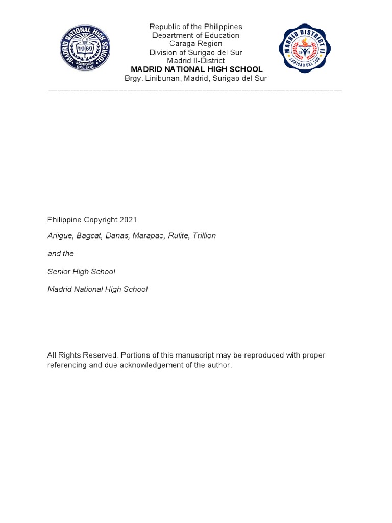 Impact of Conducting in Campus Work Immersion For SHS Students EMMMM | PDF | Sample Size ...