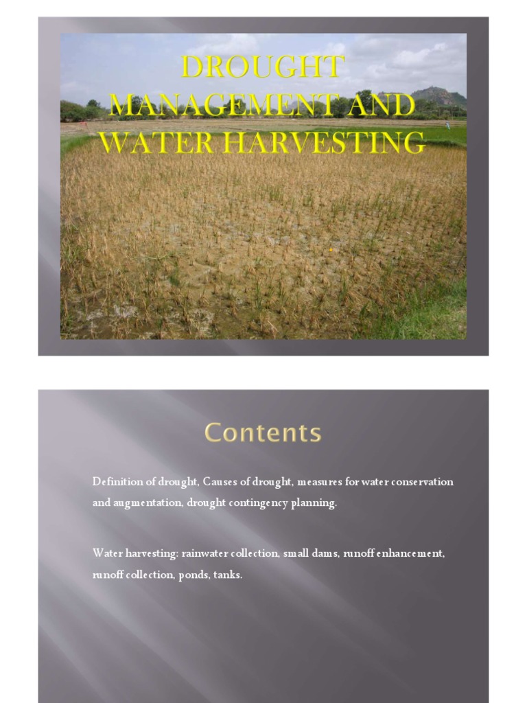 Drought Presentation | PDF | Drought | Surface Runoff