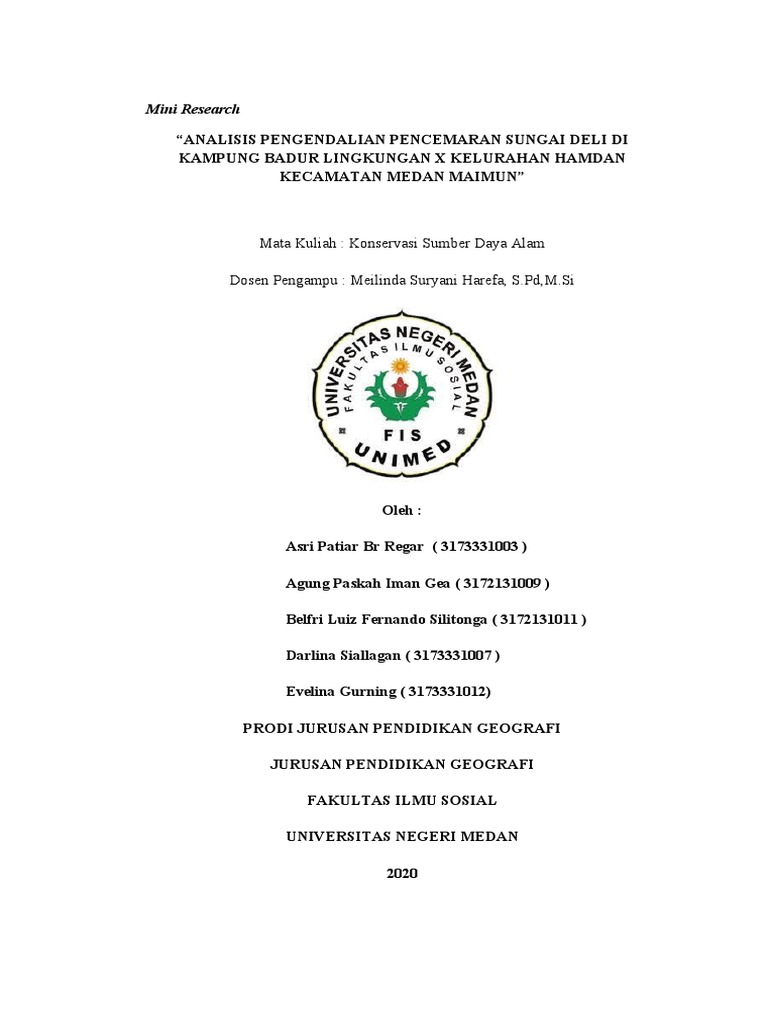 MR - Konservasi - Sda - Kel 1 | PDF | Teknologi & Rekayasa