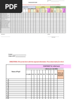 EGRA Consolidation Form | PDF | Cognition | Cognitive Science
