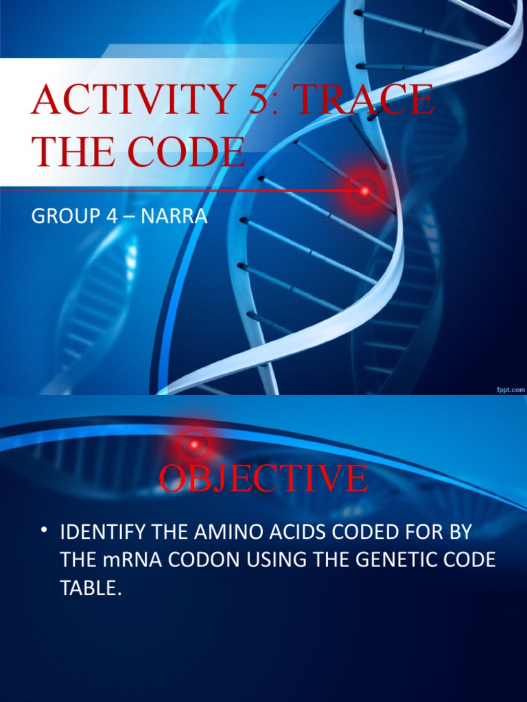 Genetic Code Activity: Trace the Code | PDF | Science & Mathematics ...