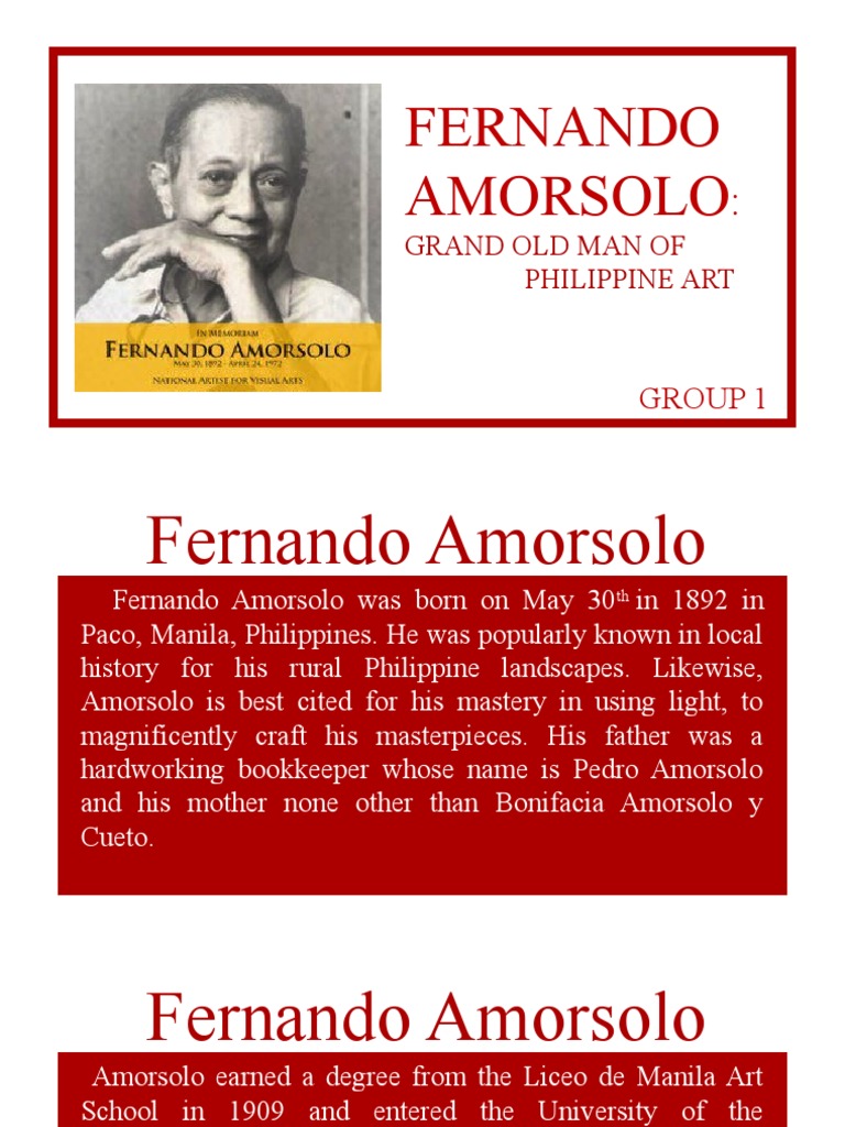 Fernando Amorsolo & Carlos Botong | PDF | Philippines