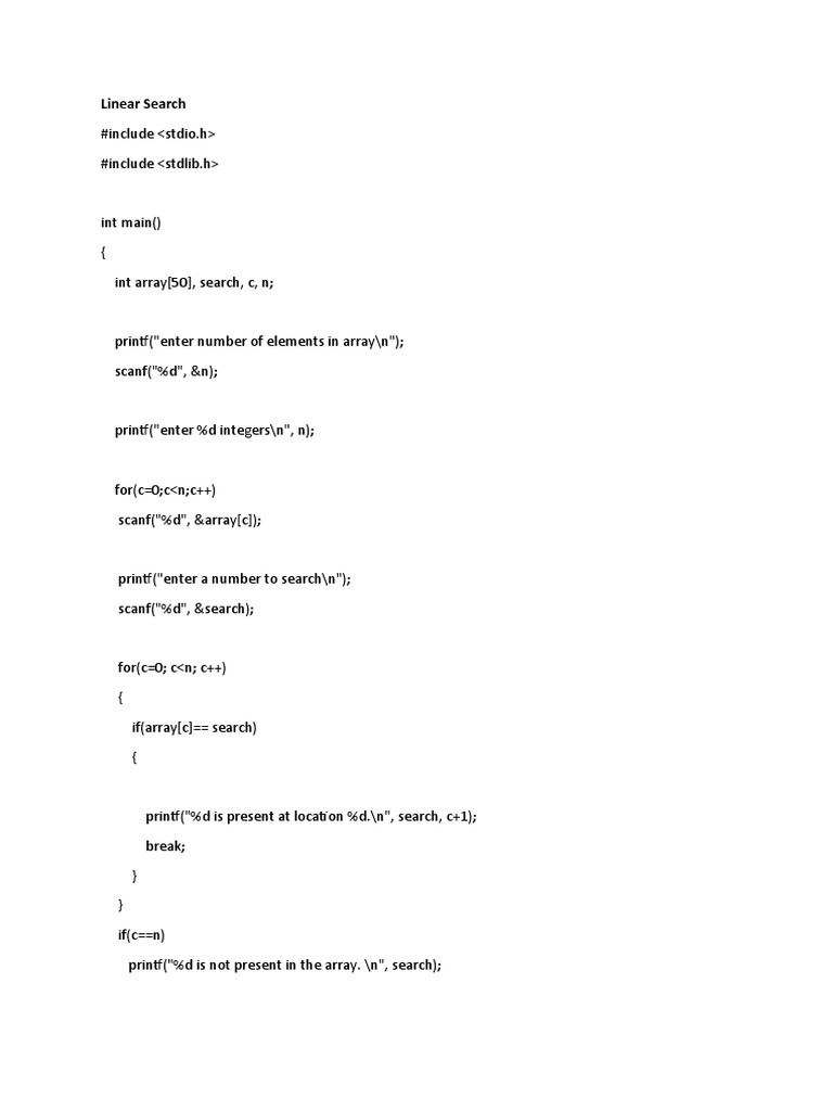 Searching Programs | PDF
