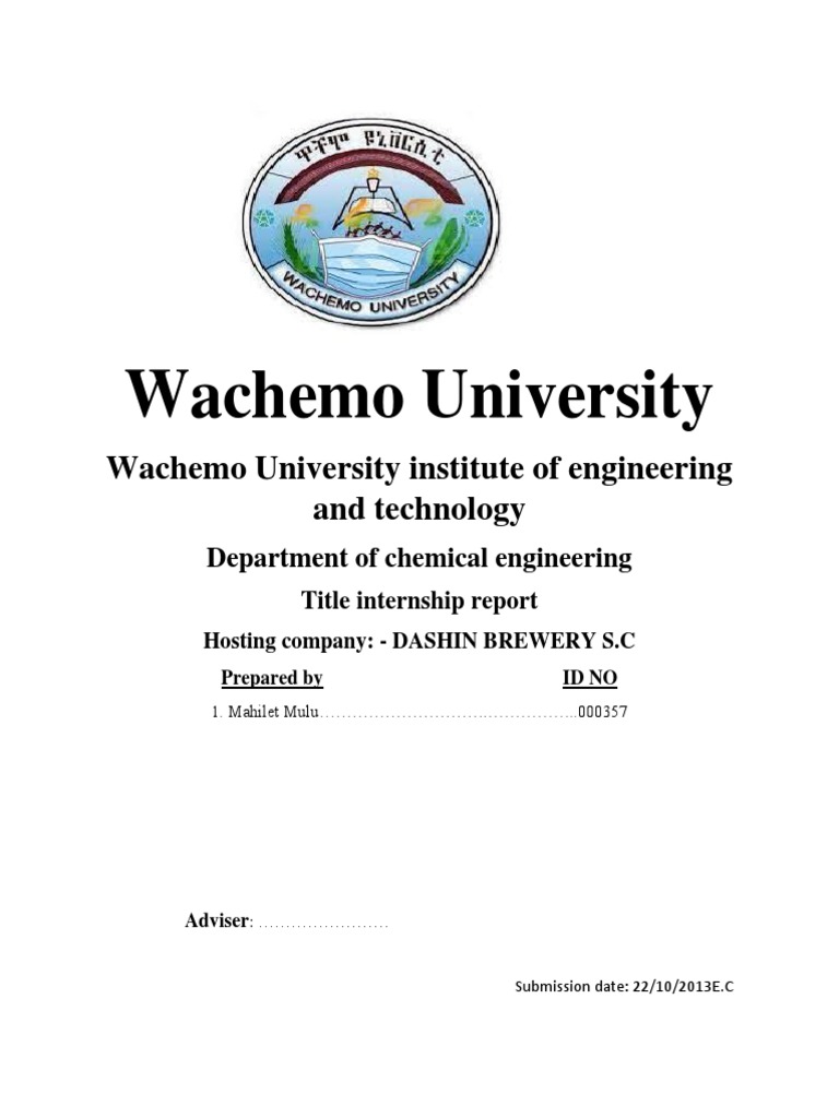 Wachemo University Institute of Engineering and Technology | PDF