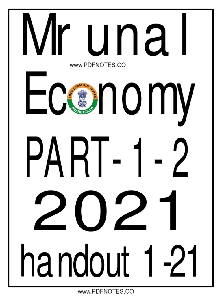 Mrunal Sir Latest Handouts (1-21) | PDF | Money | Legal Tender