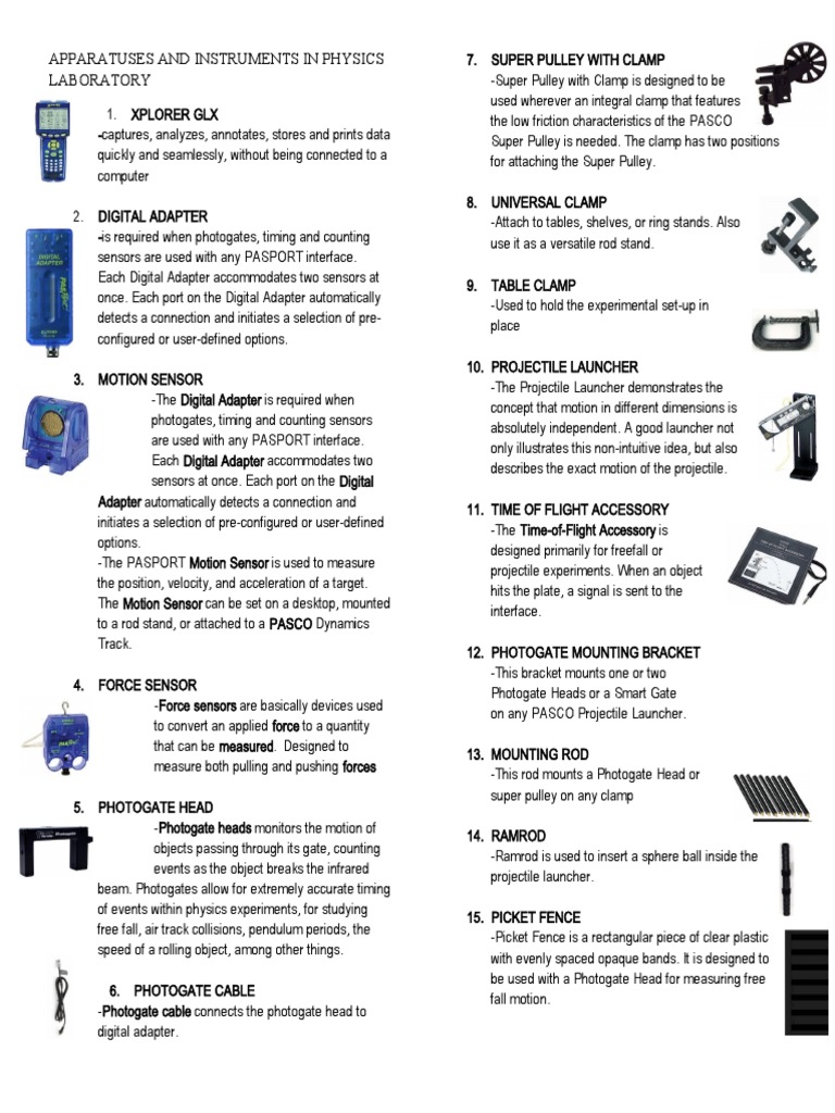 Familiarization of Equipments - Physics Lab | PDF | Resonance | Waves