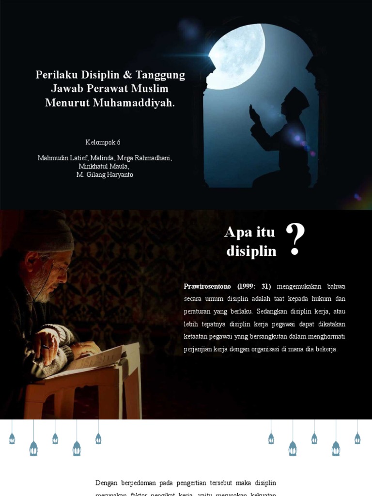 Kel. 6 - Perilaku Disiplin Dan Tanggung Jawab Perawat Muslim | PDF ...
