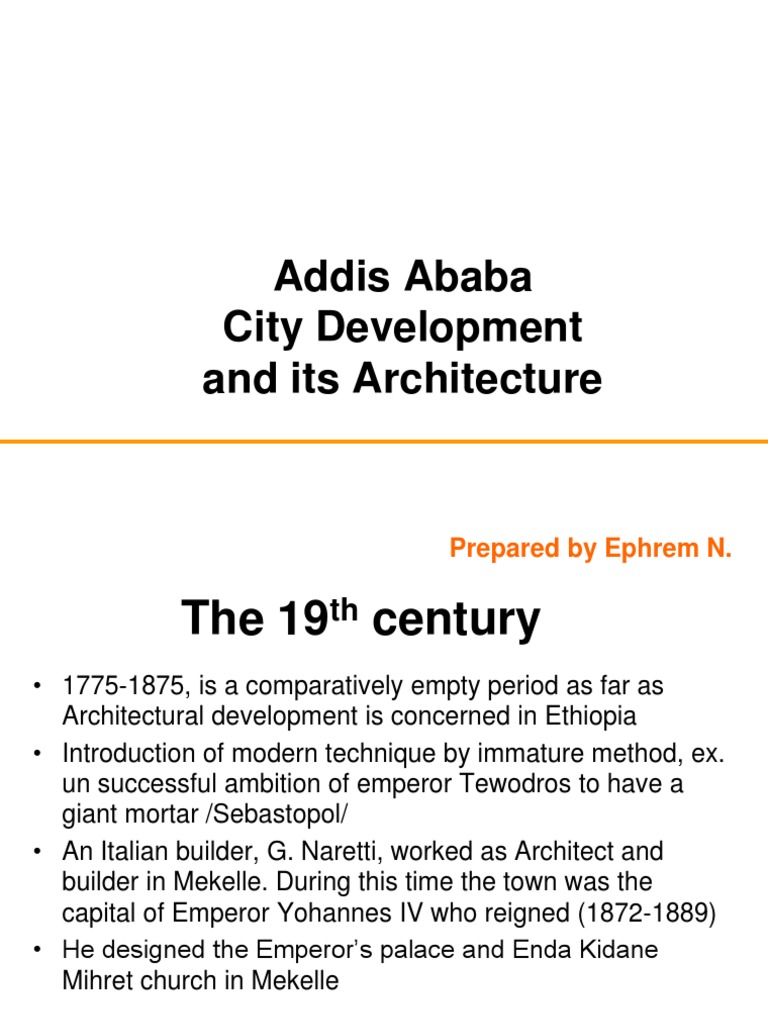 Addis Ababa's Architectural Evolution | PDF | Economic Sectors