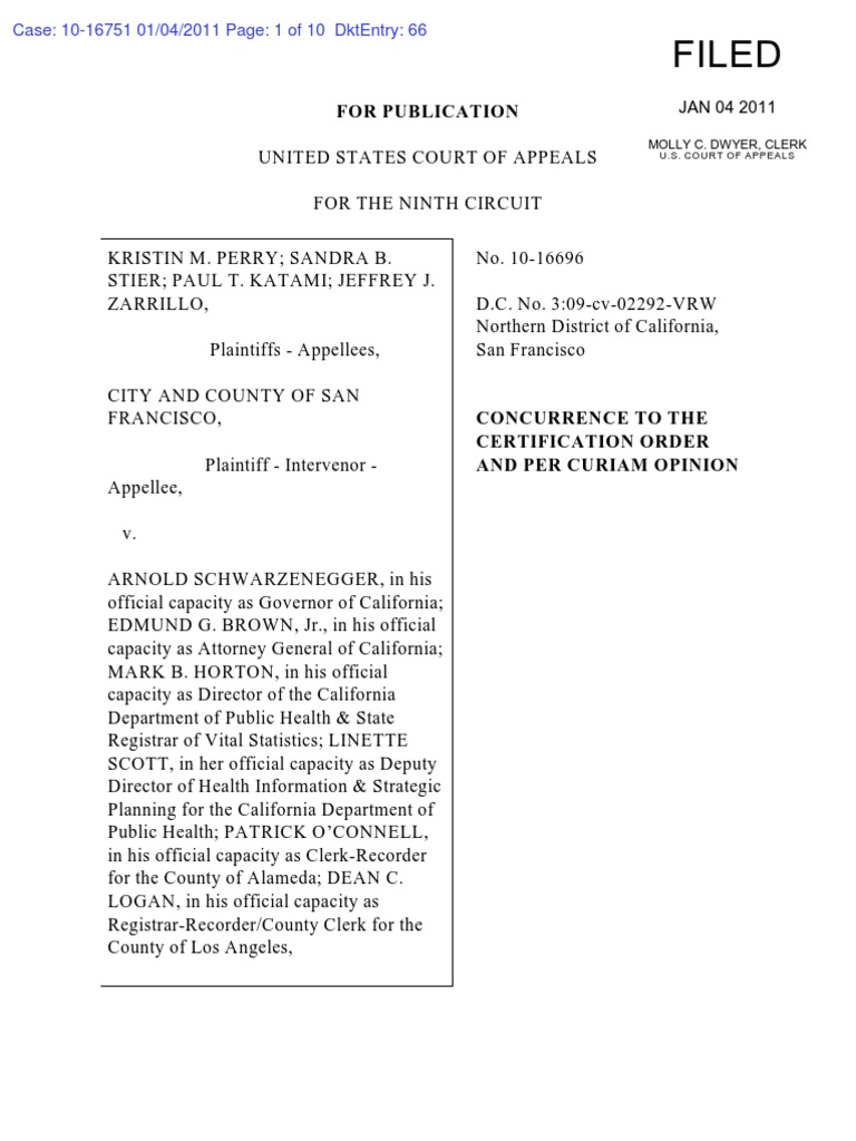 Filed: For Publication | PDF | California Proposition 8 (2008 ...