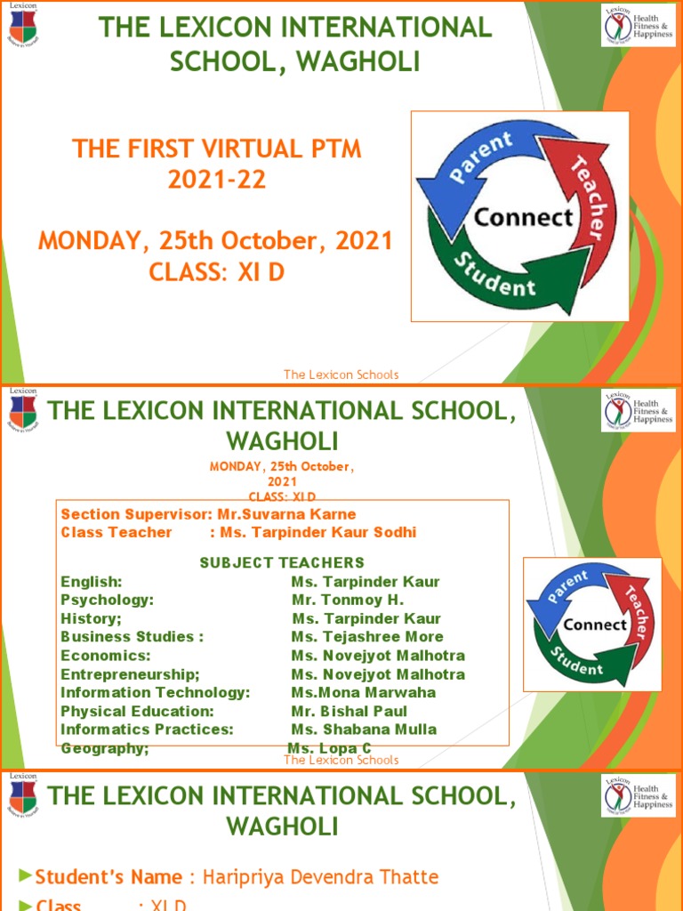 Tlisw - Cl-Xi D - PTM Sample PPT - 2021-22 | PDF | Human Nature | Academia