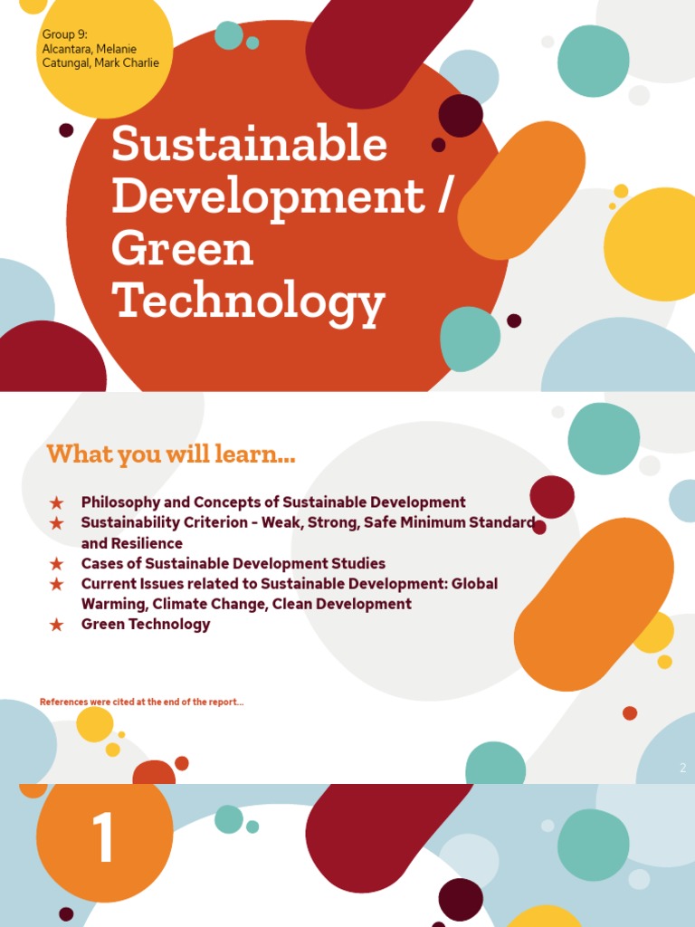 Sustainable Development - Green Technology | PDF | Sustainability ...