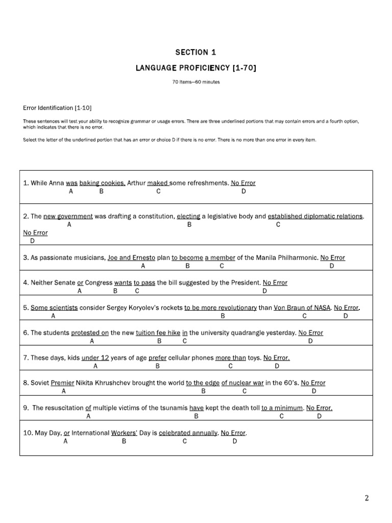 Language Proficiency | PDF