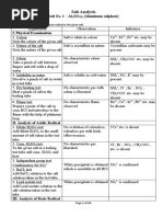 Salt Analysis Chart | PDF | Salt (Chemistry) | Hydrochloric Acid