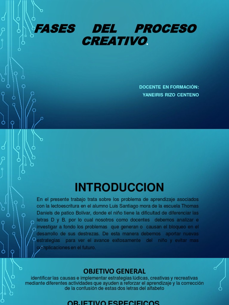 Fases Del Proceso Creativo Artistica ............. | PDF | Dislexia | Cognición