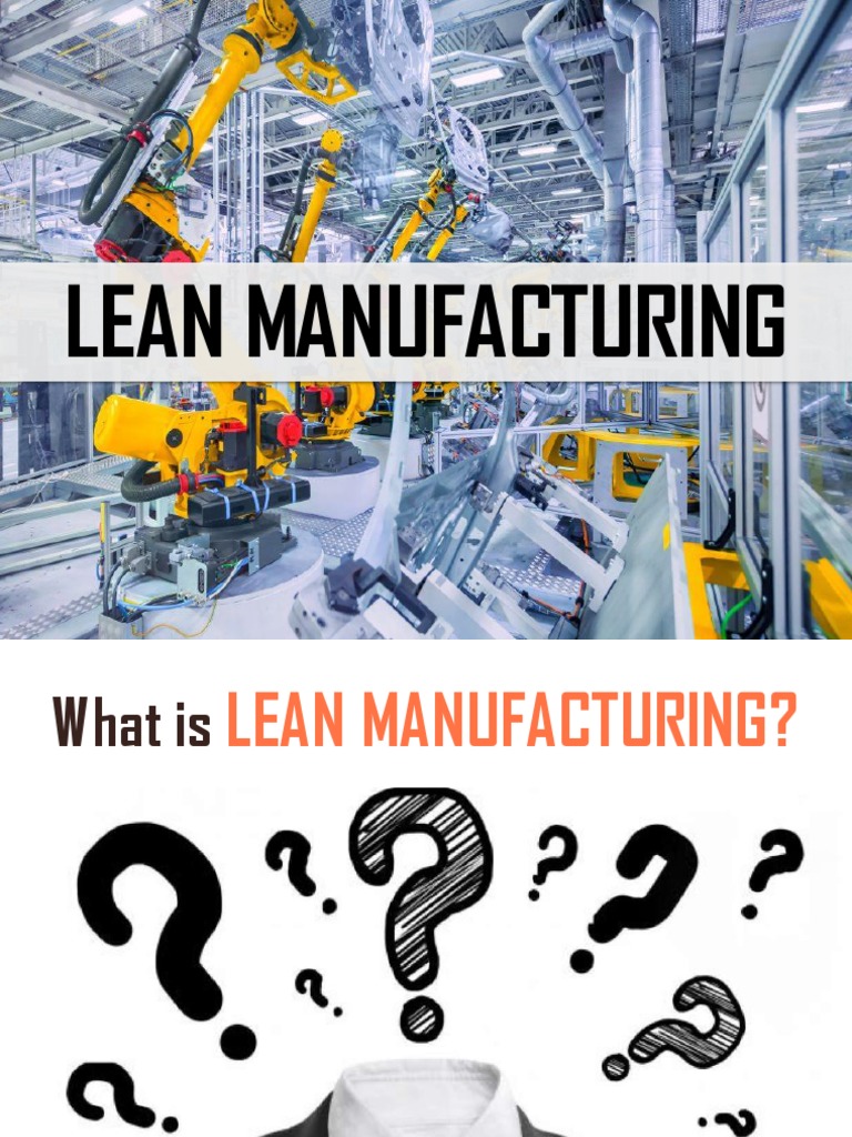 Lesson 6 Lean Manufacturing | PDF | Lean Manufacturing | Performance ...