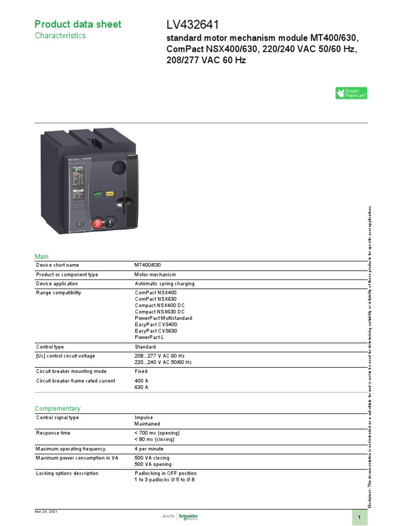 ComPact NSX - LV432641 | PDF | Computer Engineering | Electric Power