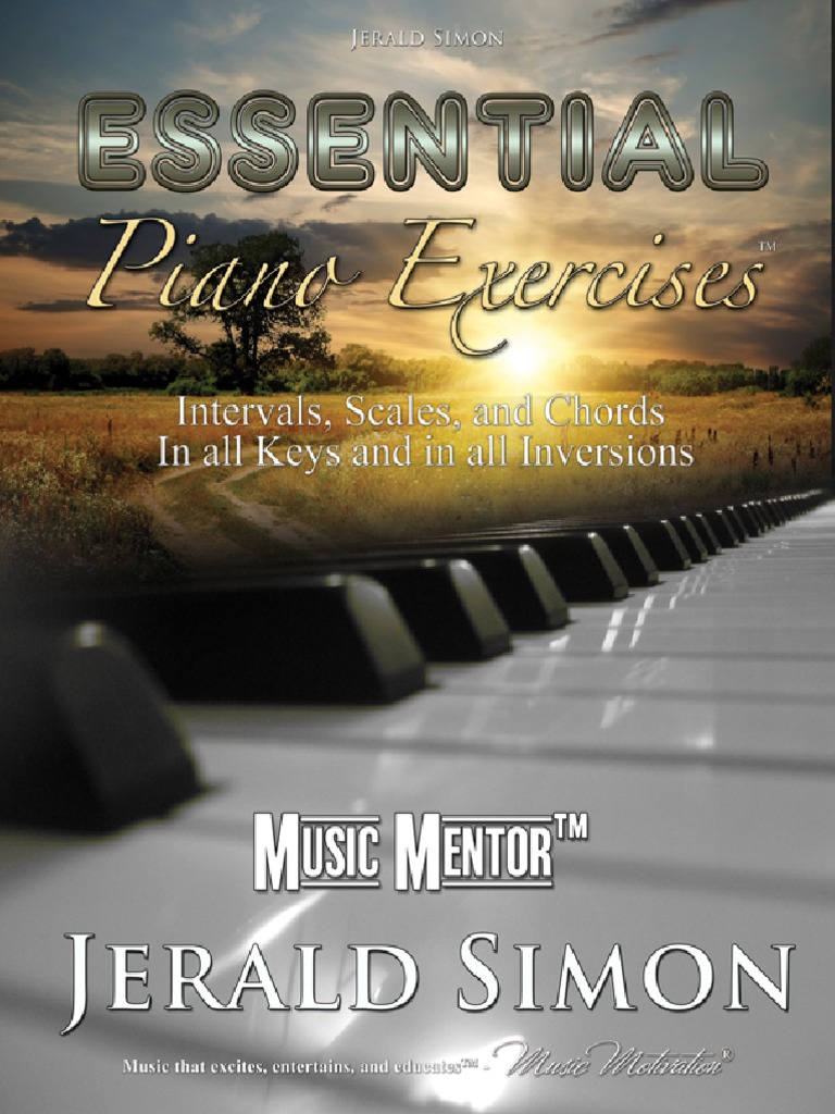 Essential Piano Exercises Sample PDF Book With Covers | PDF | Chord ...