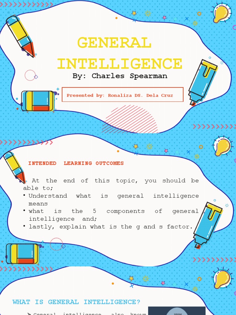 General Intelligence: By: Charles Spearman | PDF