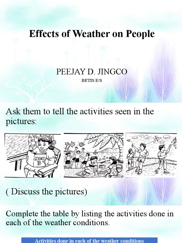 Weather's Impact on Daily Activities | PDF | Social Science