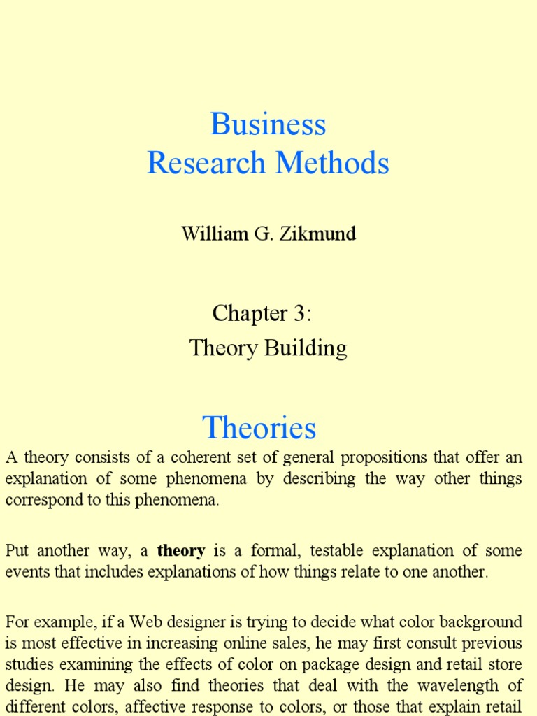 Chapter 3 Theory Building | PDF | Hypothesis | Theory