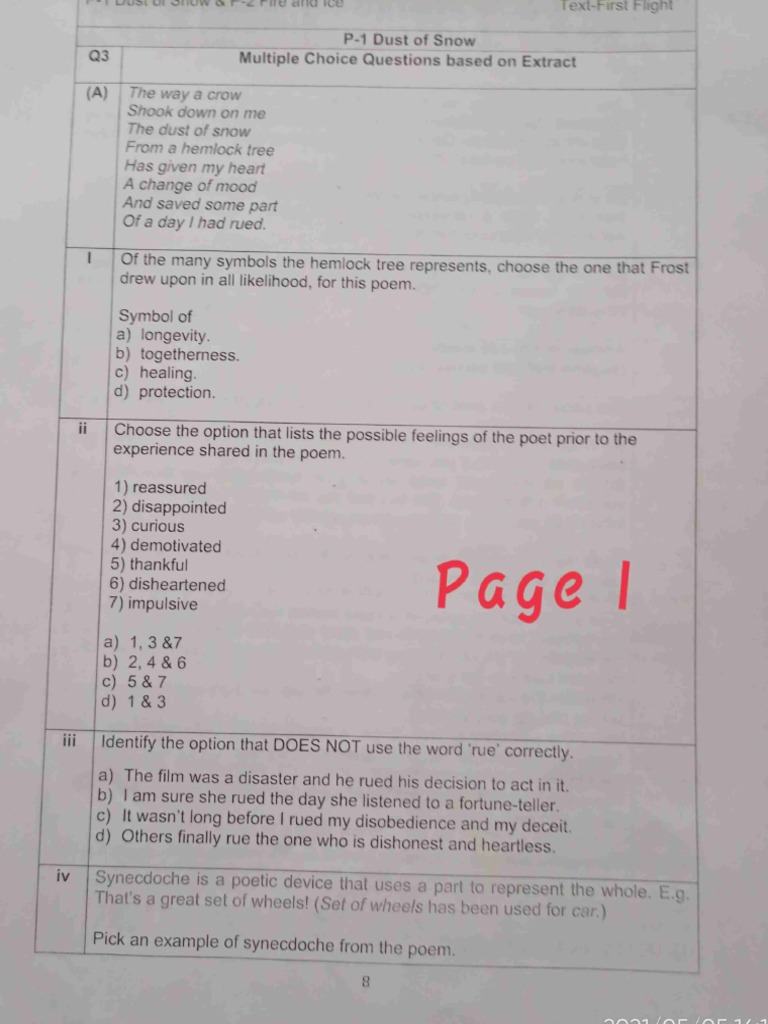 1620212375266-Poem 1&2 Class X | PDF